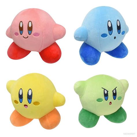 Top Kirby The Amazing Mirror Plush Toys Pink Yellow Blue Green Kirby Keeby Stuffed Dolls T