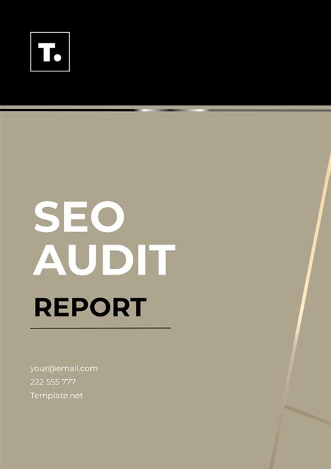 SEO Audit Report Template Edit Online Download Example Template Net