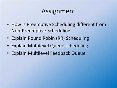 Operating System 30 Preemptive Scheduling Pptx Operating Systems
