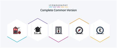 complete common version 25 filledline icon pack including communication