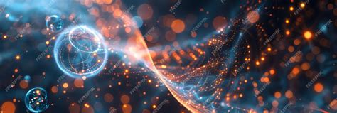 Stunning Abstract Visualization Of Quantum Computing Technologyfeaturing Vibrant Geometric