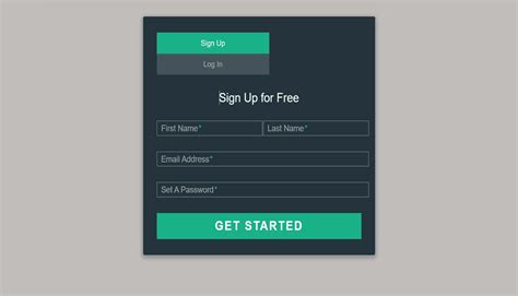 صفحة تسجيل الدخول لموقع Html Css Javascript خمسات