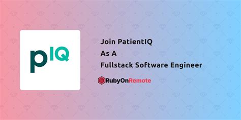 Fullstack Software Engineer Remote Job At Patientiq