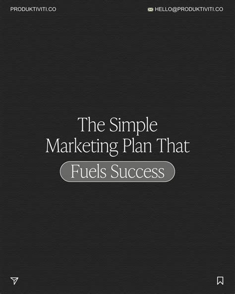 the simple marketing plan that fuels success