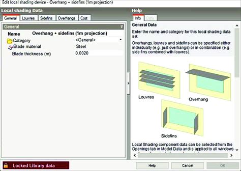 Shading Elements In Designbuilder Program Designbuilder V5 2019