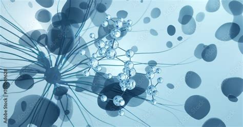 Octamethylcyclotetrasiloxane Rotating Molecular 3d Structure Ball And Stick Model Looped Video