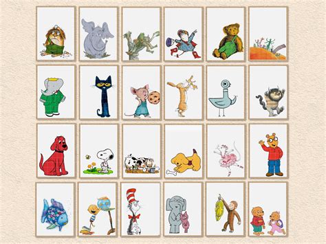 Dr Seuss Character Posters Classroom Posters Cat In The Etsy Artofit