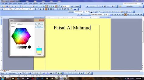 Change Background Color In Word Header Printable Templates Free