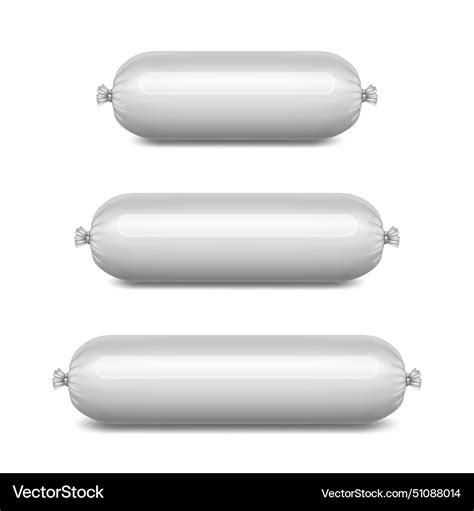 3d Realistic Blank White Polyethylene Royalty Free Vector