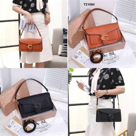 Jual Tas C Ach Tabby 26 Leather Shoulder Bag T2108 Semi Platinum Shopee Indonesia
