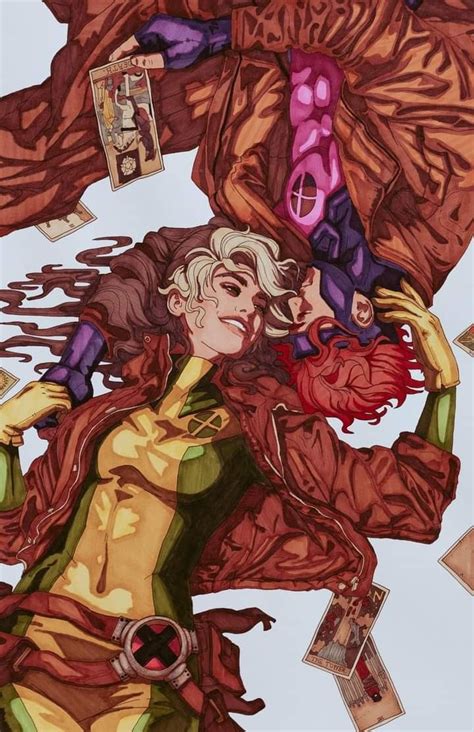 Rogue And Gambit X Men Xmen Comics Rogue Gambit Gambit Marvel
