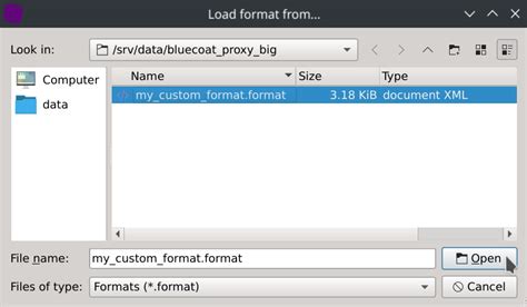 Structured Text Files Loading Data Quickstart Squey