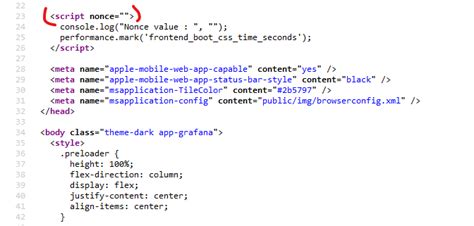 Csp Issue With Grafana Setting Nonce Dynamically For Apache Proxy Configuration Grafana
