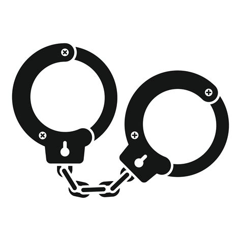 Handcuffs Icon Simple Style Vector Art At Vecteezy