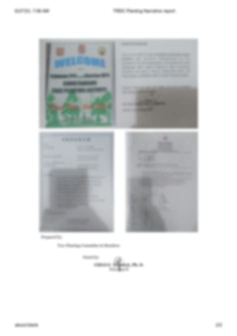 SOLUTION Tree Planting Narrative Report Studypool