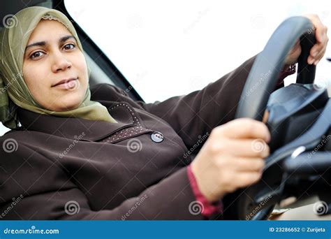 Muslim Middle Eastern Female Stock Photo Image Of Auto Forbiden
