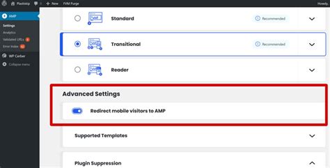 mobile redirection and mobile first indexing amp for wordpress