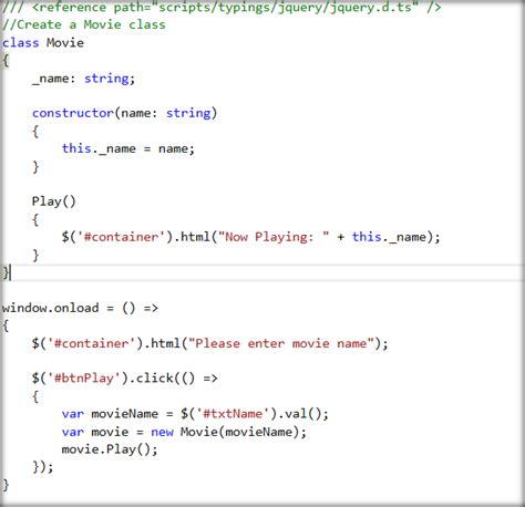 Typescript With Jquery