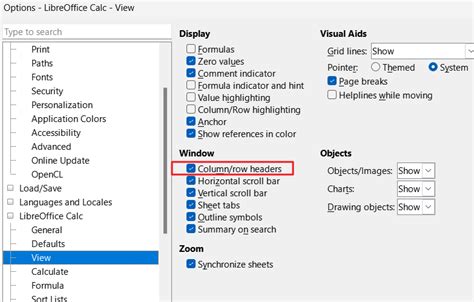 Row And Column Headers English Ask Libreoffice