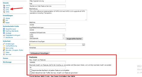 Geoserver Configuring Value For Numberreturned For Wfs Geographic