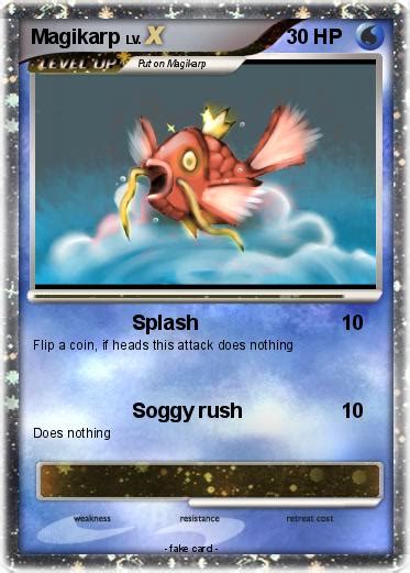 Pok Mon Magikarp Splash My Pokemon Card