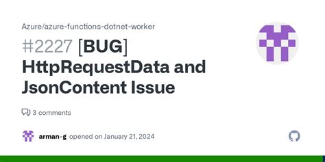 Bug Requestdata And Jsoncontent Issue · Issue 2227 · Azureazure