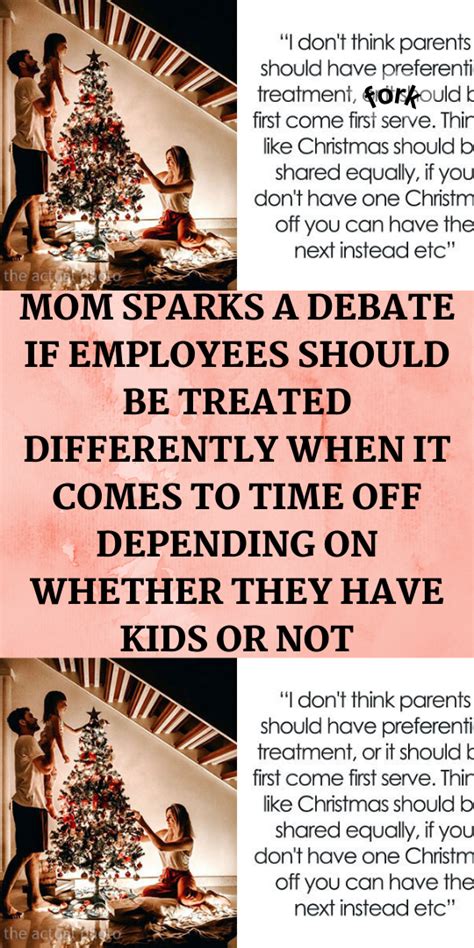 Mom Sparks A Debate If Employees Should Be Treated Differently When It