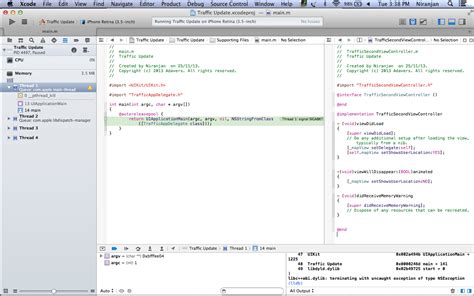 Ios7 App Crashes While Showing Mapview In Xcode Stack Overflow