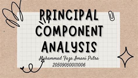 Principal Component Analysis Youtube