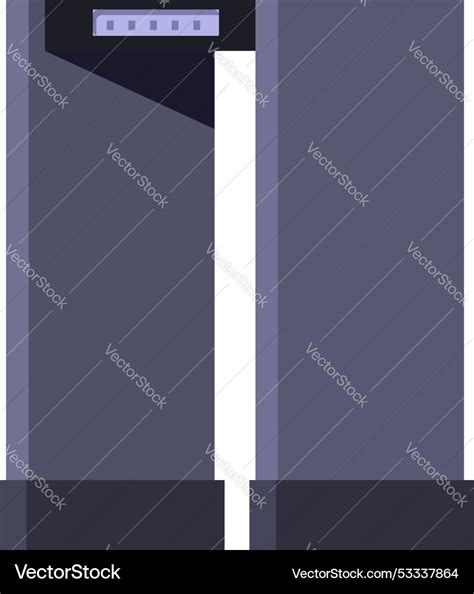 Metal Detector Gate For Security Checking Vector Image