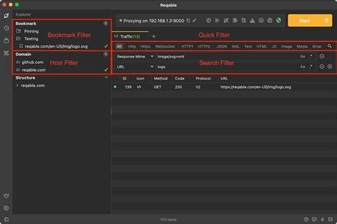 Filter And Search Reqable API Debugging Proxy REST Client