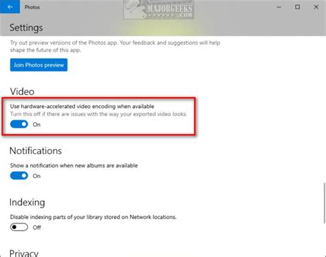How To Disable Hardware Acceleration In Windows Photos App MajorGeeks