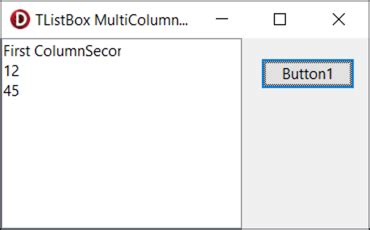 Delphi How To Add Multiple Column Items To TListBox Stack Overflow