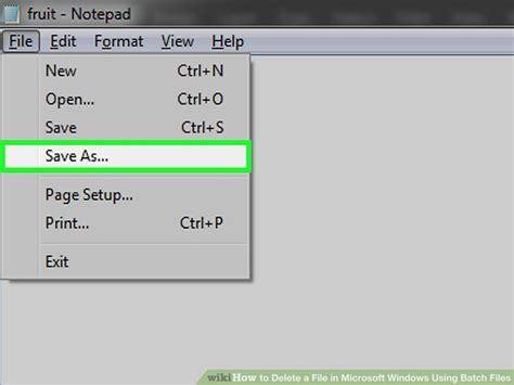 How To Delete A File In Microsoft Windows Using Batch Files