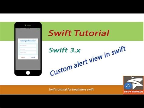 Custom UIAlertView In Swift Xcode YouTube