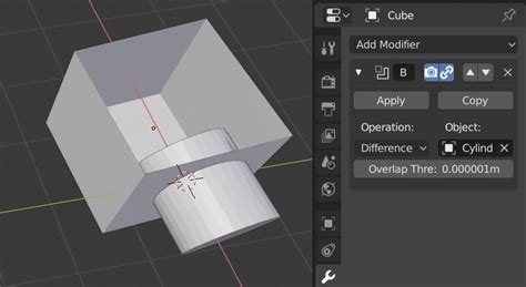 Modeling Boolean To Cut A Hole In A Face Does Not Appear To Be Working Blender Stack Exchange