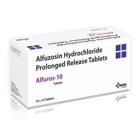 Alfuzosin Hydrochloride Prolonged Release Tablets Dose Strength 10 Mg At ₹ 1980 Box In New Delhi