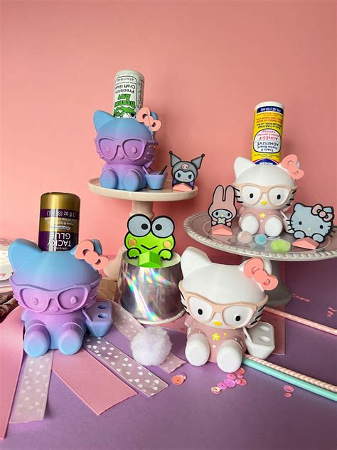 Glue Holder Kitty Glue Holder Crafter Glue Holder Bearly Arts Glue Holder Glue Stand