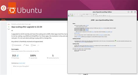 app scaling after upgrade to 22 04 r ubuntu