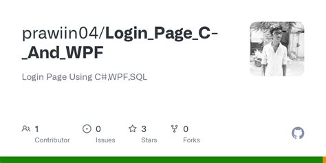 Github Prawiin Login Page C And Wpf Login Page Using C Wpf Sql