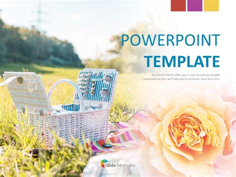 Picnic On Spring Days Free Presentation Templates PPT Slides