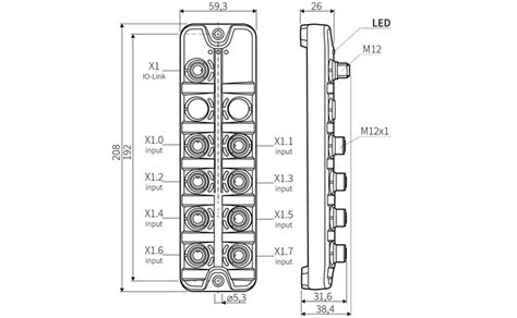 Io Link Sensoractuator Module With 8 Io Ports Ad011