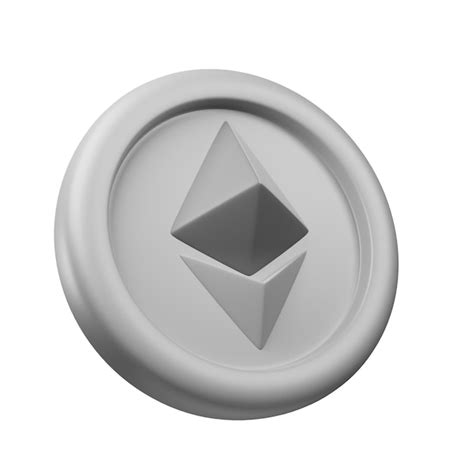 Premium Photo 3d Rendering Cryptocurrency Ethereum Or Eth Silver Coin Cartoon Style