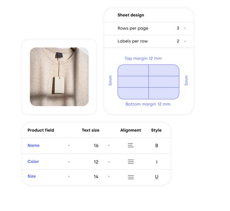 creation of labels stockagile