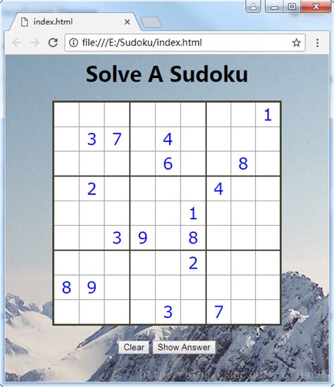 Javascript之破解数独（附详细代码）数独js源码下载 Csdn博客