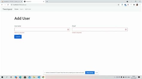 Angular 12 Crud Tutorial With Services Add User Get Users Youtube