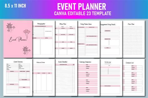 Event Planner Canva KDP Graphic By Lavlu Creative Zone Creative Fabrica