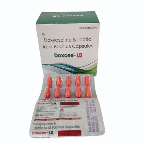Doxcee Lb Doxycycline Lactic Acid Bacillus Capsules At Rs 119 90 Stripe