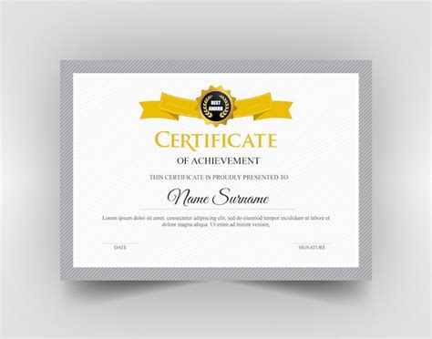 Premium Psd Certificate Template Psd