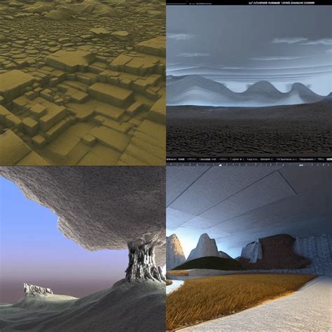 Audio Signals Converted Into A D Landscape Unreal Stable Diffusion